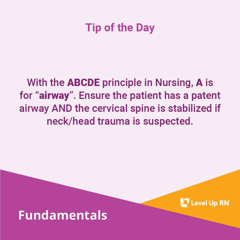 What Does A Stand for in the ABCDE Principle of Nursing? – LevelUpRN