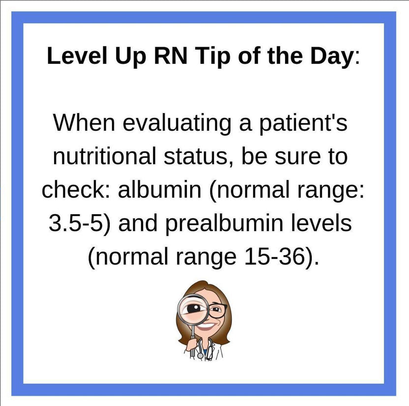 Albumin & Prealbumin Normal Levels and More! – LevelUpRN