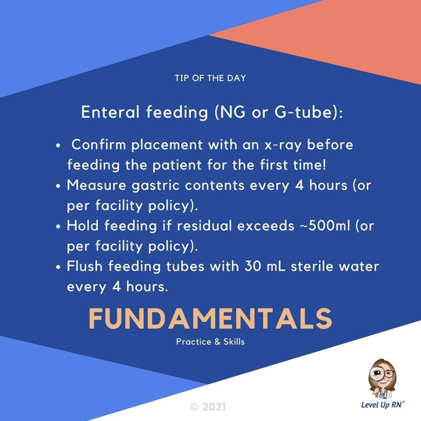 Nursing Tip: Enteral Feeding – LevelUpRN