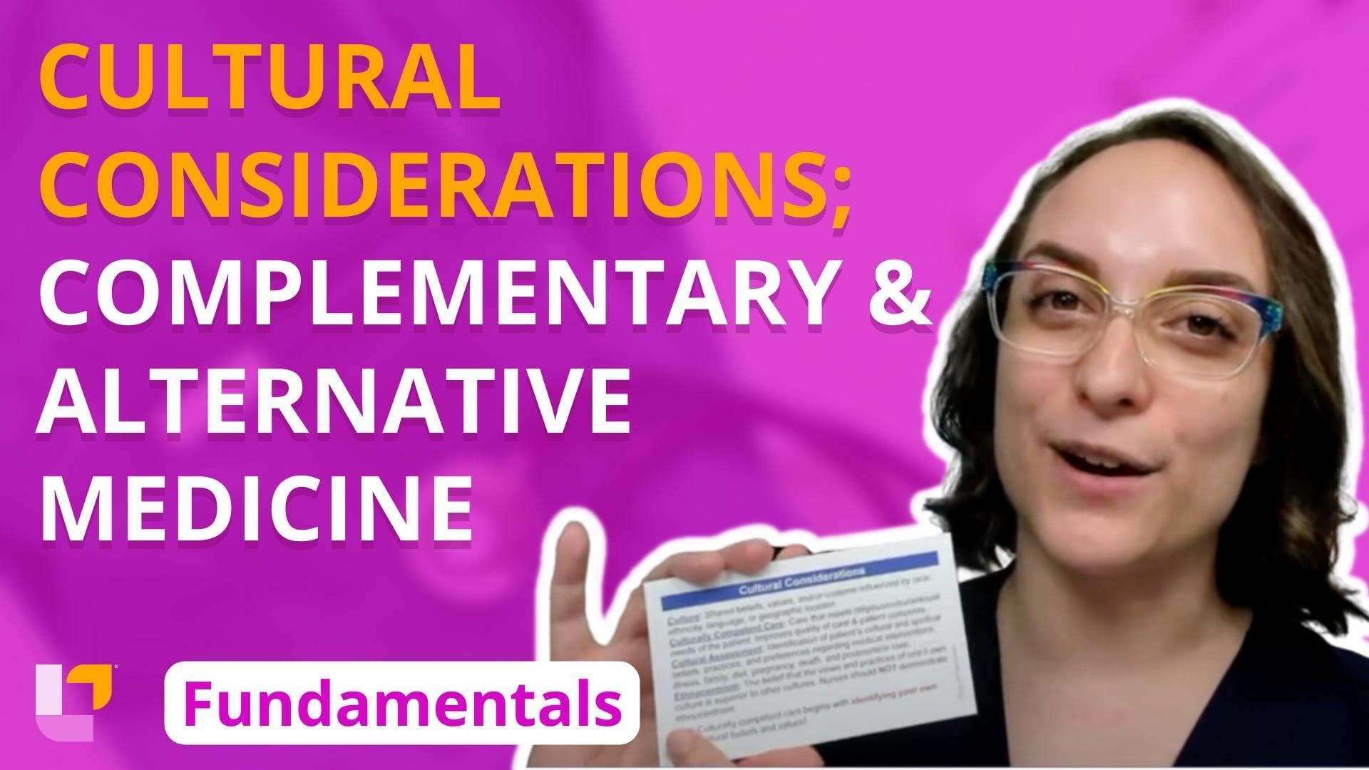 Cultural Considerations And Alternative Medicine Leveluprn