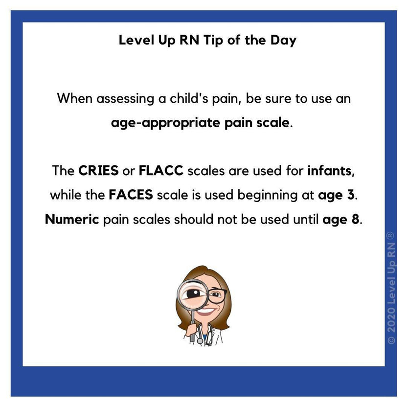 Pediatric Pain Scales – LevelUpRN