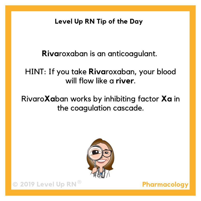 What is the Medication Rivaroxaban Used For? – LevelUpRN
