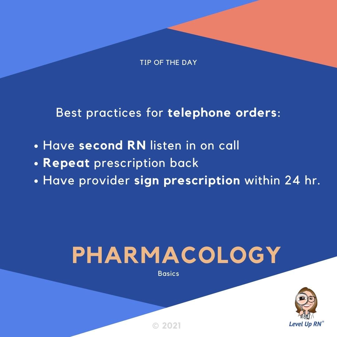 Best Practices for Telephone Orders in Nursing – LevelUpRN