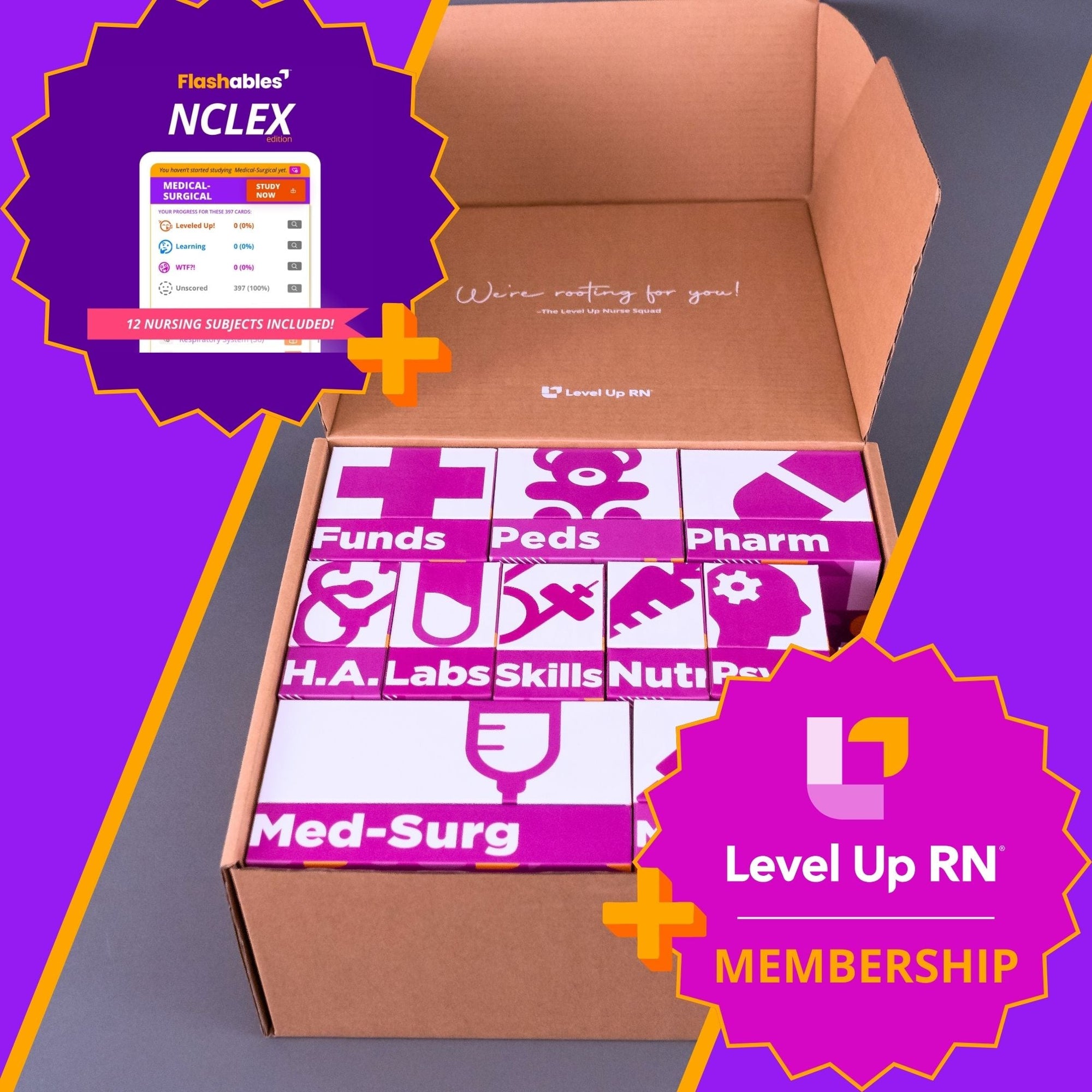 Level Up RN Nursing Test Prep and Flashcards from Cathy Parkes
