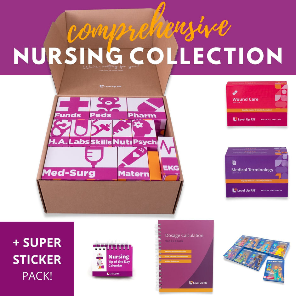 Nursing flashcards to help you pass ATI, NCLEX, and HESI exams - LevelUpRN