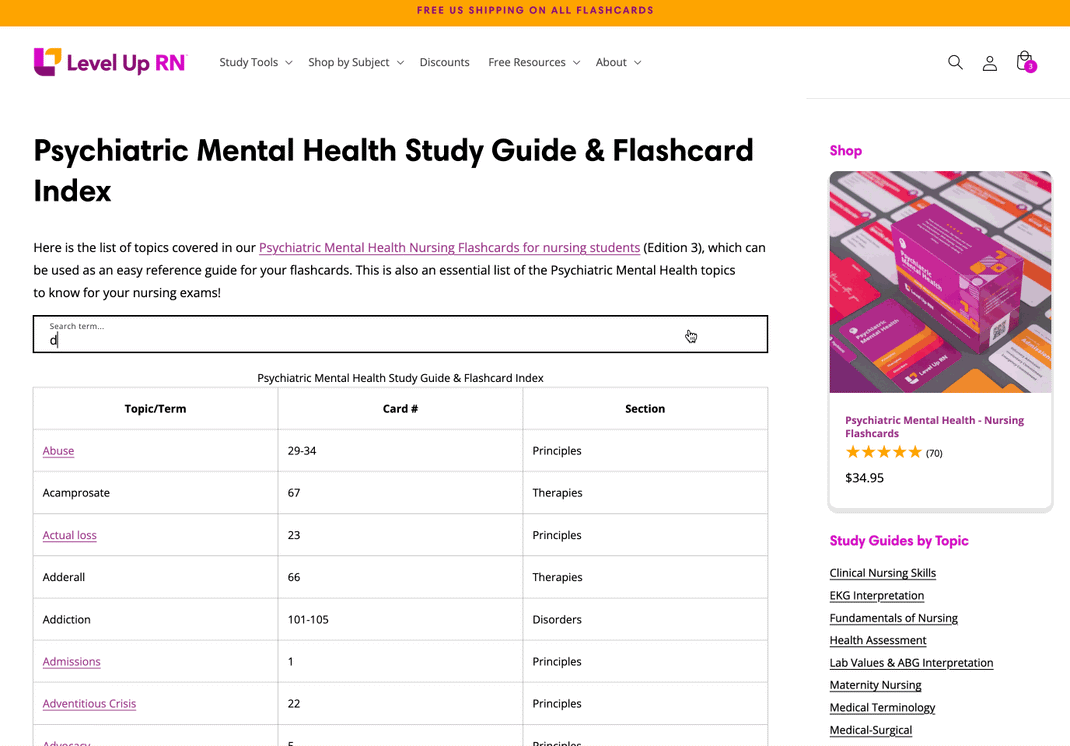 Free Mental Health Study Resources for ATI, HESI, and NCLEX – LevelUpRN