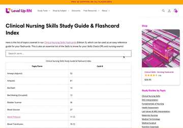 Free Clinical Nursing Skills Resources for Nursing School and NCLEX ...